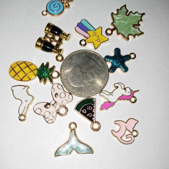 Jewelry | 4 Random Charms Will Be Sent To You See Quarter For Size ...